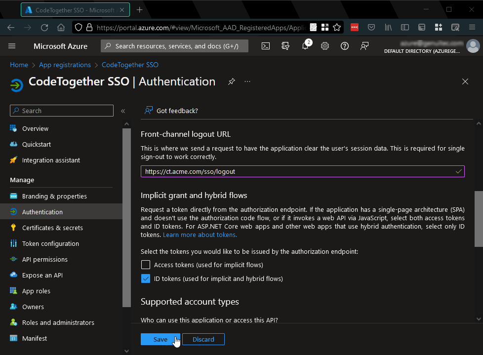 Configuring Single Sign-On (SSO) | CodeTogether Documentation